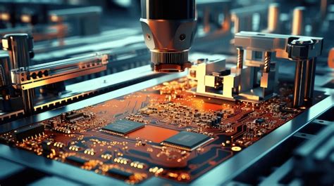 Premium Photo Assembly Computer Electronics Factory