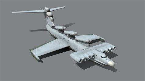 Lun Class Ekranoplan Project 903 Buy Royalty Free 3d Model By Tim