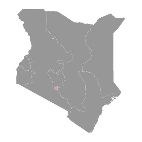 Nairobi City County Map Administrative Division Of Kenya Illustration