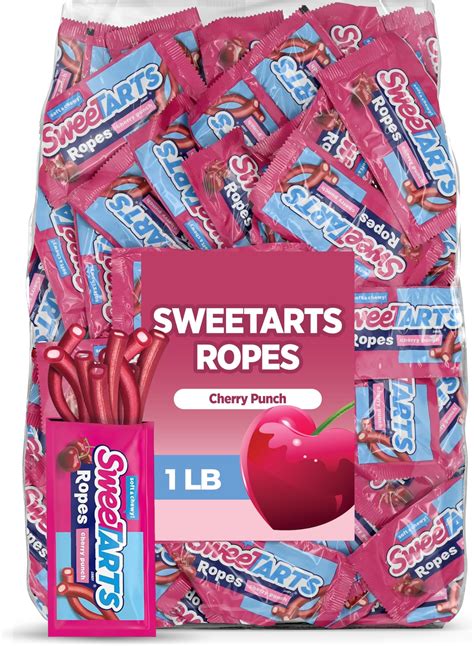 Cherry Punch Candy Ropes Soft And Chewy Bulk 1 Lb Pack