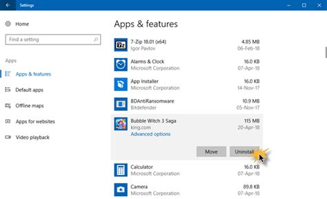 How To Uninstall Preinstalled Apps Games Via Windows Settings