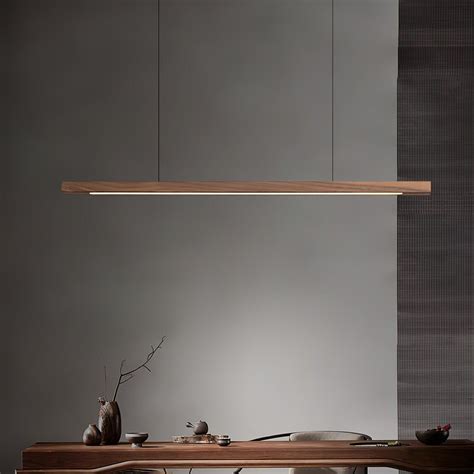 Linear Wooden Pendant Light Vakkerlight