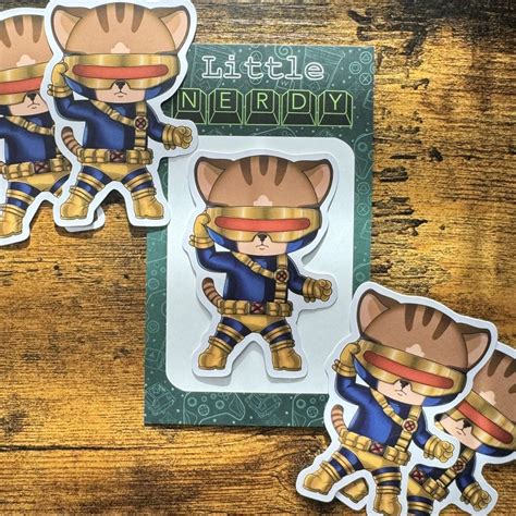 X Cats Cyclops Matte Vinyl Sticker Little Nerdy