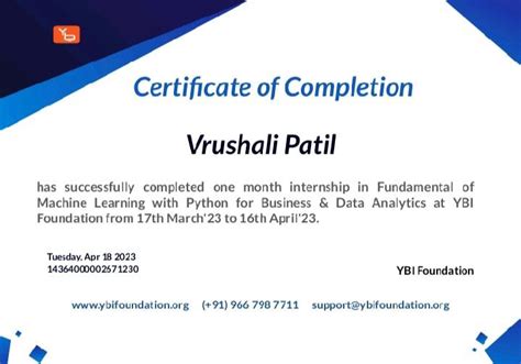 Vrushali Patil On Linkedin Dataanalytics Machinelearning Python Ybifoundation