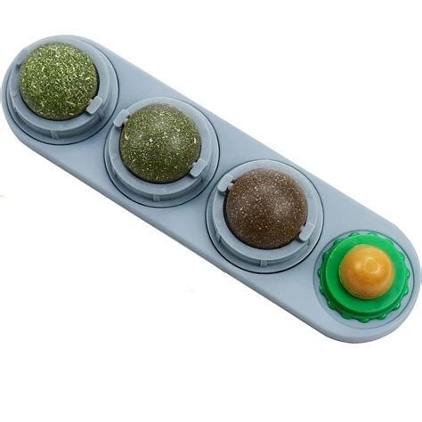 Iarba Matei Jucarie Pentru Pisica Cu Bile Rotative Adeziv Catnip