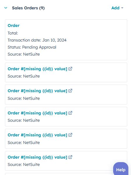 Hubspot Community Netsuite App Integration Creating Sales Order