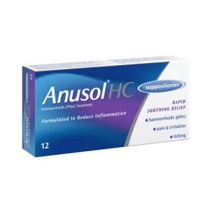 Anusol Hc Suppositories X12 Onehealthng