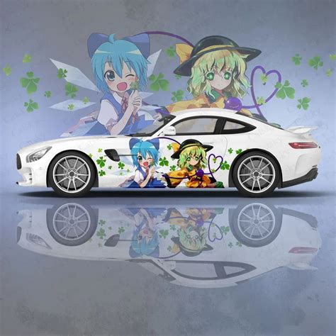 Anime Touhou Anime Girl Car Body Stickers Itasha Vinyl Car Side Deca