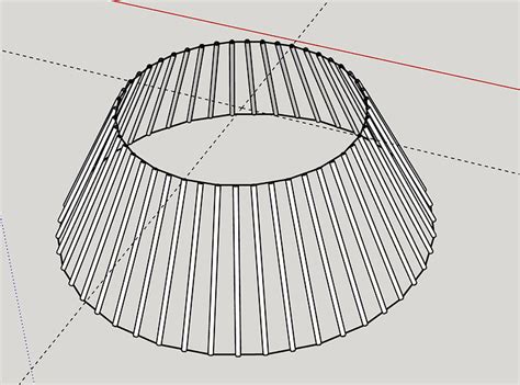 copy along 2 paths to make cone shape pro sketchup community