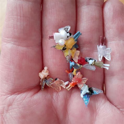 Itty Bitty Tiny Micro Miniature Fairies Fairy For Terrarium Etsy