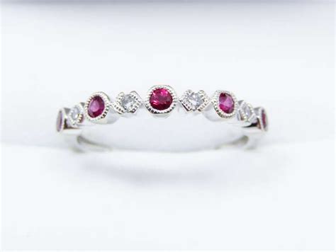 Rings Beautiful Browns Jewellers 14ct White Gold Ruby And Diamond Ring For Sale In Hermanus