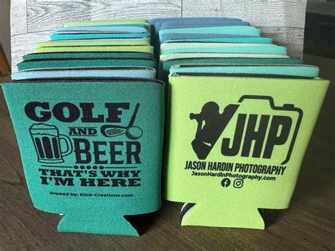 Custom Business Logo Drink Koozies Made To Order Promotional Can