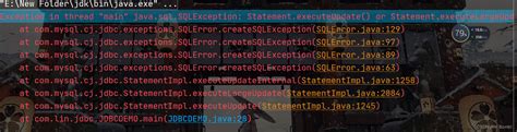 如何解决exception In Thread Main” Javasqlsqlexception Statement