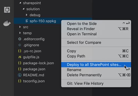 Easily Deploy Sharepoint Framework Solution Packages Directly From