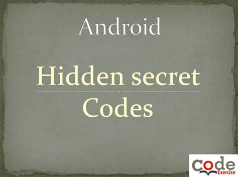 Secret Codes List For All Vivo Android Code Exercise