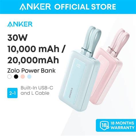 Anker By Zolo 1000020000 Mah Powerbank Pd 30w Power Delivery Battery