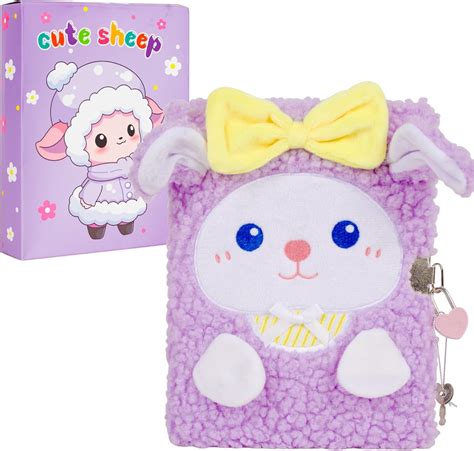 Plush Fox Diary With Lock For Girls 160 Lined Nepal Ubuy