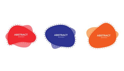 Set Of Set Of Abstract Colors Modern Fluid Frames Banner 12817066