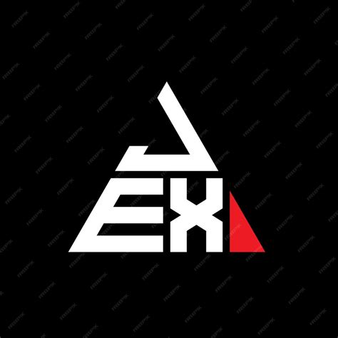 Logotipo De Triângulo Com Forma Triangular Jex Triângulo Design De Logotipo Monograma Jex