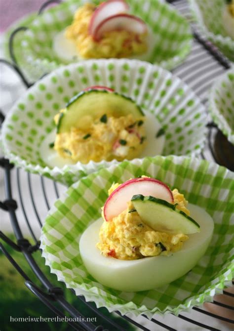 Veggie Medley Deviled Eggs Home Is Where The Boat Is