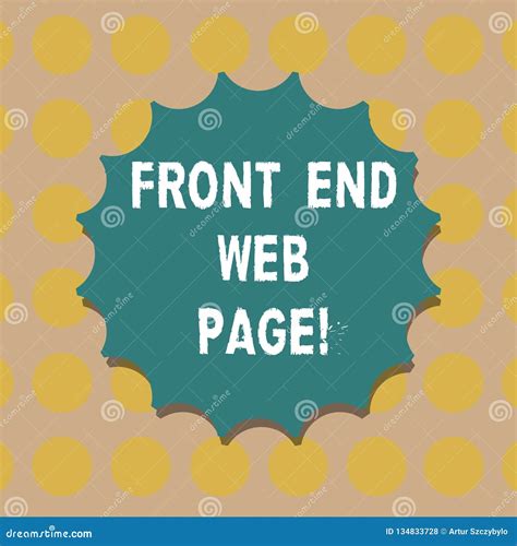word writing text front end web page business concept for converting