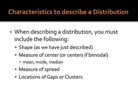 Ppt Statistics Chapter 2 Exploring Distributions Powerpoint