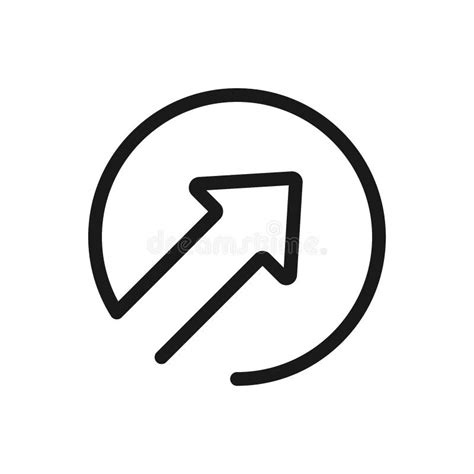 Thin Line Arrow Symbol Stock Vector Illustration Of Arrow 260587427