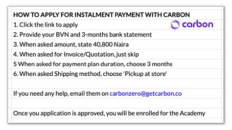 Pay With Installments Data Entry Academy Pay With Carbon Accountinghub