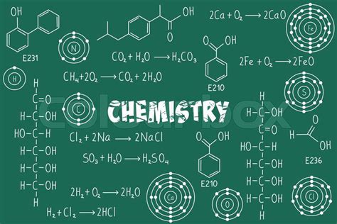 Exercise Notes Chemical Formulas And Equations Organic Che Colourbox