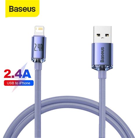 Jual Baseus Crystal Shine Kabel Data Iphone Cable Usb To Lightning Fast Charging A Shopee