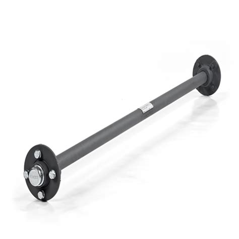 Burquip Unbraked Full Beam Axle Round 900kg Jt Boats And Accessories
