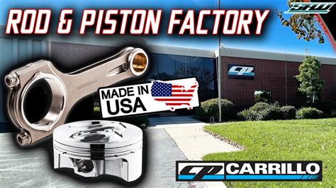 How Racing Engine Parts Are Made Cp Carrillo Factory Tour And Behind The