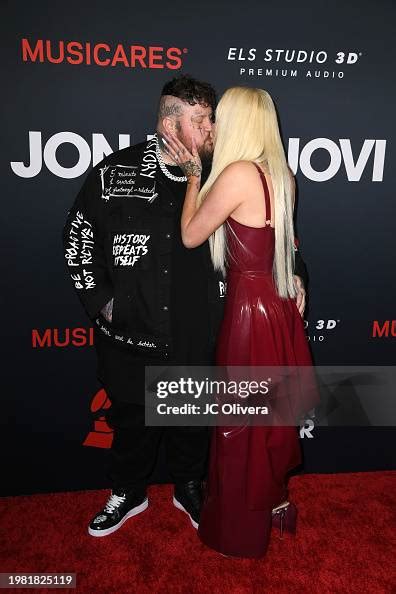 Jelly Roll And Bunnie Xo Attend The 2024 Musicares Person Of The Year
