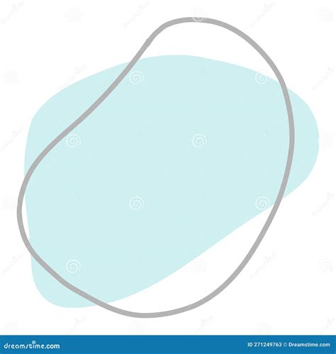 Organic Abstract Fluid Shape Creative Liquid Blob Elements With Curvy Line Stock Vector