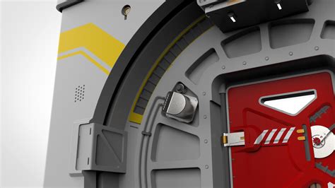 Sci Fi Door 7 3d Model By Chtazi