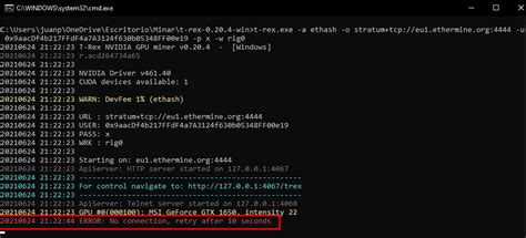 t rex miner not mining anymore no connection problem · issue 513