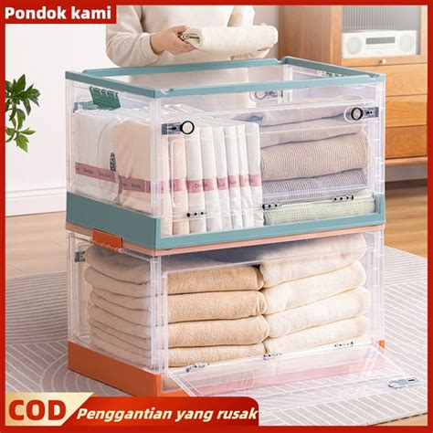 Jual Storage Box Penyimpanan Untuk Mainan Pakaian Dan Makanan Ringan Transparan Kotak