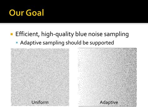 Ppt Blue Noise Sampling Via Delaunay Triangulation Powerpoint