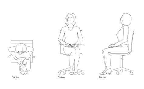 Receptionist Free Cad Drawings