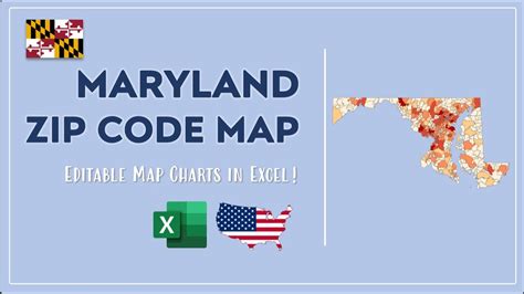 Maryland Postal Zip Map