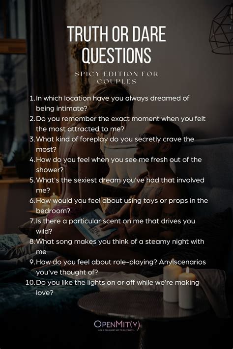 Best 10 Truth or Dare Questions: Spicy Edition for Couples – Artofit