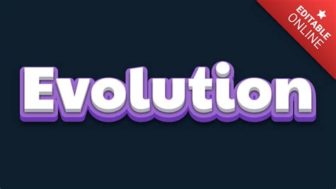 Evolution Text Effect Generator Textstudio