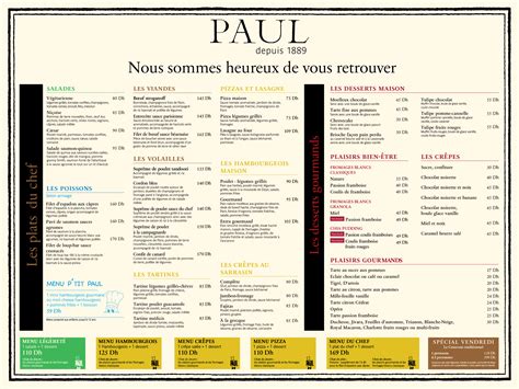 Restaurant Chez Paul Vue Menus Expérience Michel