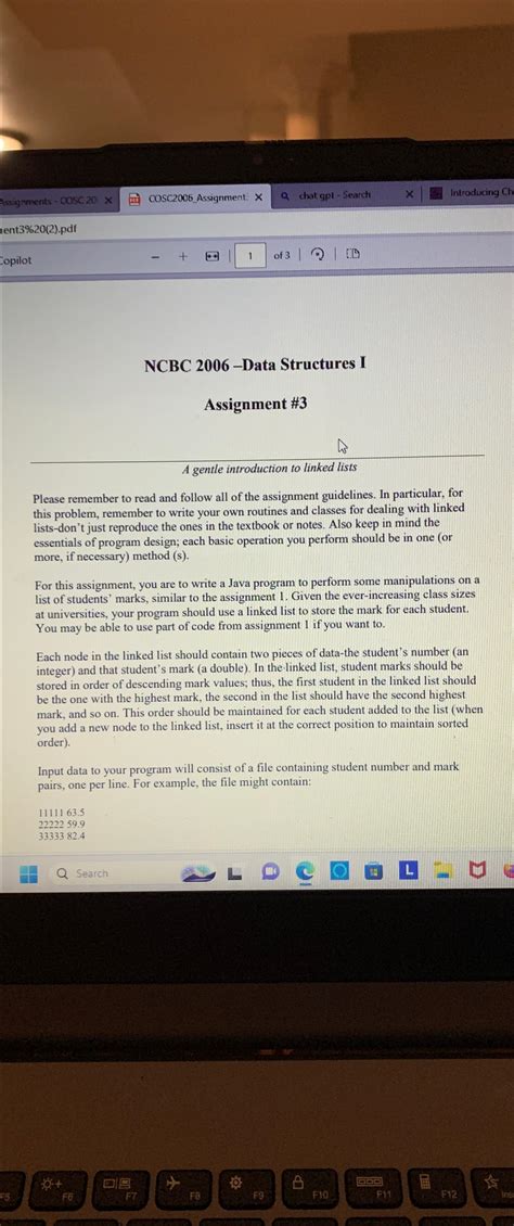 Solved Assignments Cosc20xcosc2006 ﻿assignmenta Hat