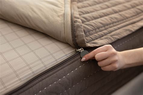 Spencer Luxe Zipper Brown Bedding Sets Beddys