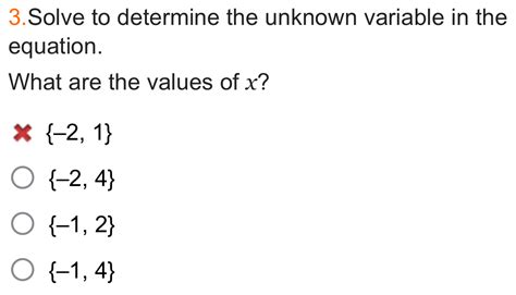 solved 3 solve to determine the unknown variable in the equation what