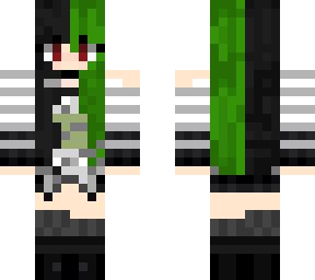 Human Creeper Girl Minecraft Skin
