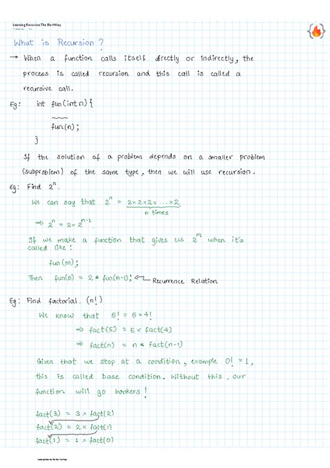 Lecture 31 Learning Recursion The Best Way Electronic Measurements