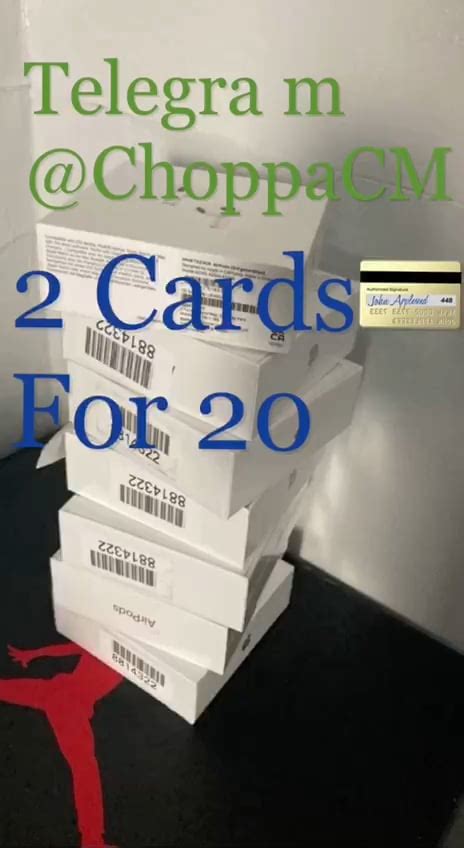 2 🔋 Cards 💳 For 20 Telegra M Choppacm R Gangganggangganggang