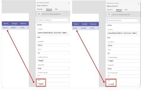 List Datatable Control Ignoring Sharepoint Url Column Text Value